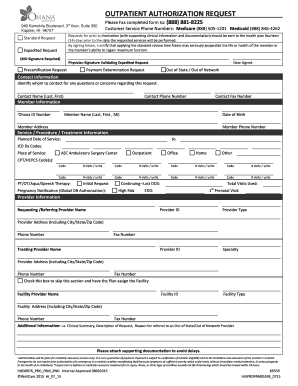 Fillable Online OUTPATIENT AUTHORIZATION REQUEST - WellCare Fax Email ...