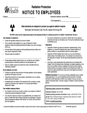 Fillable Online doh wa Radiation Protection Fax Email Print - pdfFiller