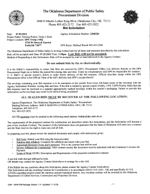 Fillable Online dps state ok The Oklahoma Departrnent of Publie Safety ...