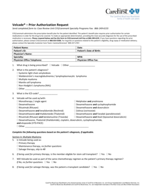 Fillable Online Prior Authorization Request Send completed form to: Case Review Unit CVS ...