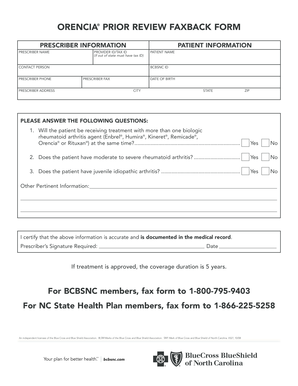 Fillable Online PRIOR REVIEW FAXBACK FORM Fax Email Print - pdfFiller