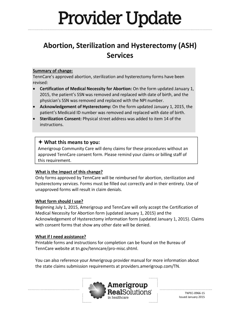 Fillable Online Abortion, Sterilization and Hysterectomy (ASH) Fax ...