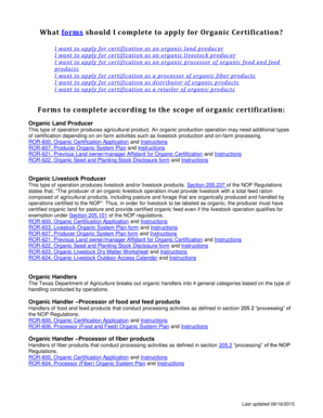 Fillable Online texasagriculture What forms should I complete to apply ...