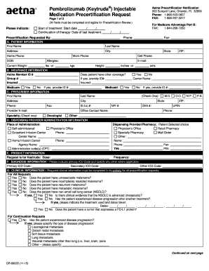Fillable Online Pembrolizumab Keytruda Injectable Medication ...