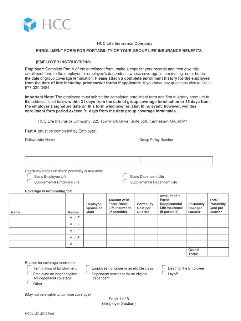 Fillable Online Enrollment Form-Port 2000- Other States-2doc Fax Email ...