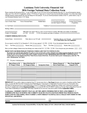 Fillable Online latech Revised 11/08 Louisiana Tech University ...