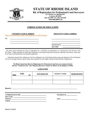 Fillable Online Education Verification Form Fax Email Print - pdfFiller