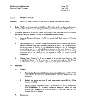 Fillable Online Policy: 371 Fax Email Print - pdfFiller