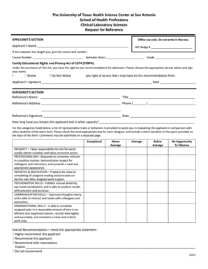 Fillable Online uthscsa Reference Forms - The University of Texas ...