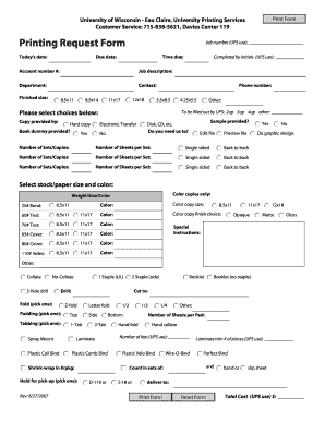 Fillable Online uwec University of Wisconsin - Eau Claire University ...