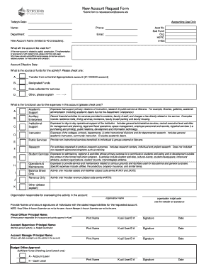 Fillable Online stevens New Account Request Form - Stevens Institute of ...