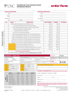 Fillable Online usc Foundation for Cross-Connection Control and ...