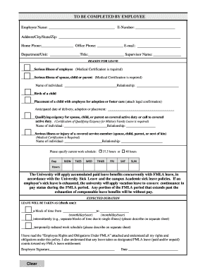 Fillable Online eiu EMPLOYEE RIGHTS AND RESPONSIBILITIES UNDER Fax Email Print - pdfFiller