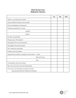 Fillable Online Chart Review Form Fax Email Print - pdfFiller