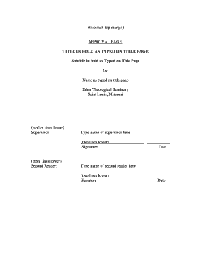 Fillable Online TITLE IN BOLD AS TYPED ON TITLE PAGE Subtitle in bold ...