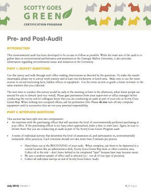 Fillable Online Pre- and Post-Audit Fax Email Print - pdfFiller
