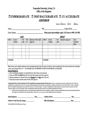 Fillable Online cui UNDERGRADUATE POST-BACCGRADUATE Fax Email Print ...