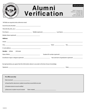 Fillable Online hiu 54300510 Alumni Verification - Hope International ...