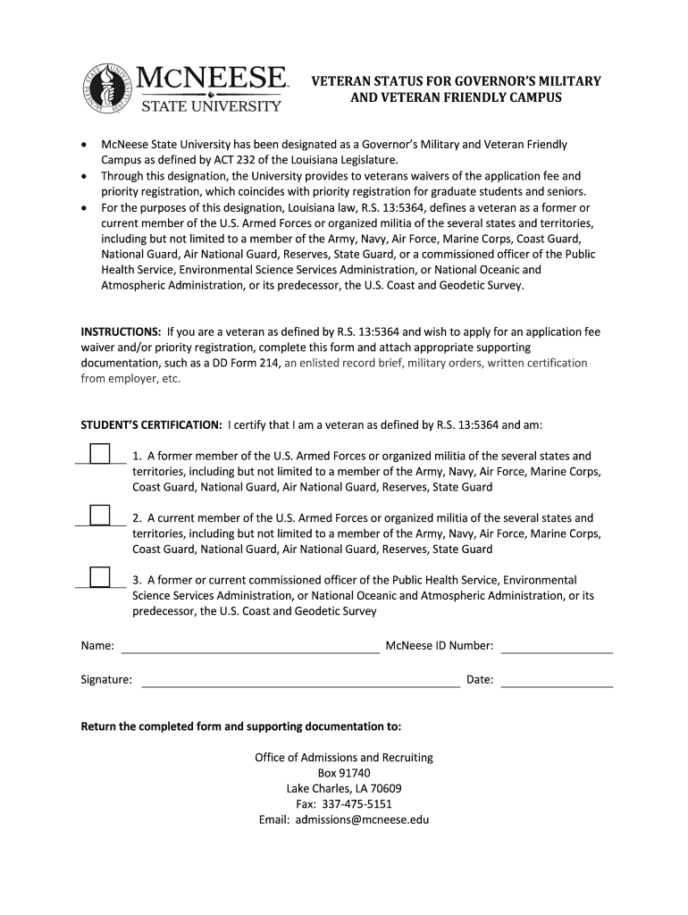 VTRAN STATUS OR OVRNORS MILITARY AND VETERAN FRIENDLY CAMPUS: Fill out & sign online | DocHub