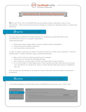Fillable Online Instructions for Submitting Documents Fax Email Print ...