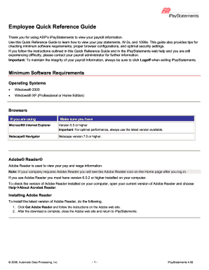 Fillable Online Thank you for using ADP's iPayStatements to view your ...