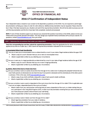 Fillable Online tamiu AM OFFICE OF FINANCIAL AID - tamiuedu Fax Email ...