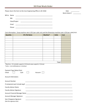 Fillable Online rpi 3D Print Work Order - Rensselaer Polytechnic ...