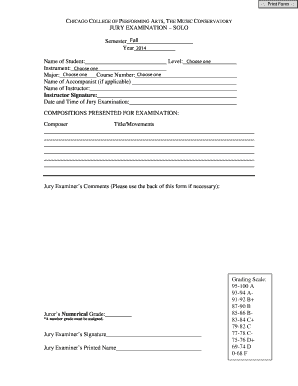 Fillable Online JURY EXAMINATION SOLO Fax Email Print - pdfFiller