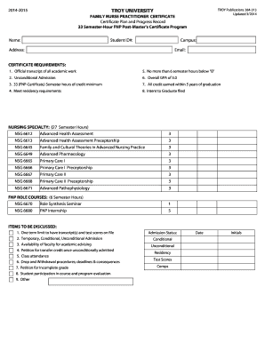 Fillable Online troy TROY UNIVERSITY 20142015 TROY Publications 384313 Updated 3/2014 FAMILY ...