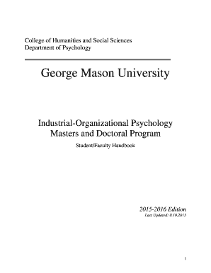 Fillable Online gmu Masters and Doctoral Program Fax Email Print ...