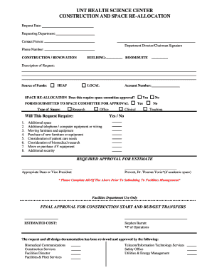 Fillable Online hsc unt UNT HEALTH SCIENCE CENTER Fax Email Print ...