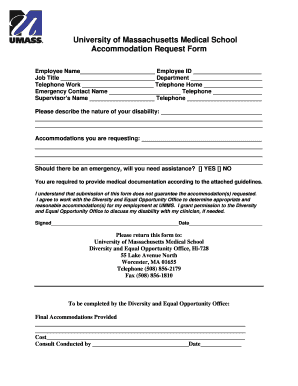 Fillable Online umassmed University of Massachusetts Medical School ...