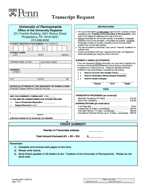 Fillable Online walsh Transcript Request Form Rev 01062012 - Walsh ...