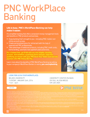 Fillable Online PNC WorkPlace Fax Email Print - pdfFiller
