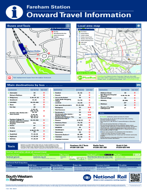 Fillable Online Fareham Station Onward Travel Information - National ...