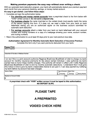 Fillable Online Automatic Bank Deduction Authorization ABCDE Fax Email ...