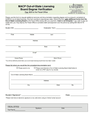 Fillable Online antiochsb MACP Out-of-State Licensing Board Degree ...