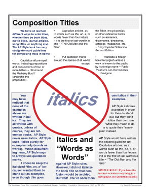 Fillable Online Composition Titles Fax Email Print - pdfFiller