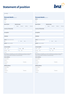 Fillable Online bnz personal banking form Fax Email Print - pdfFiller