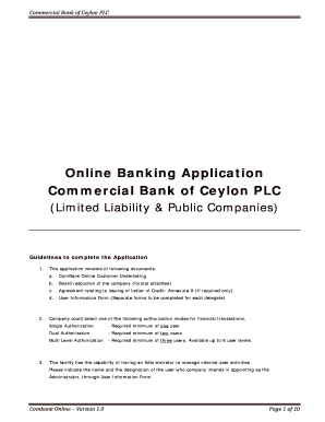 Fillable Online combank Commercial Bank of Ceylon PLC Fax Email Print ...