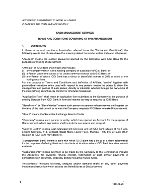 Fillable Online AUTHORISED SIGNATORIES TO INITIAL ALL PAGES Fax Email ...