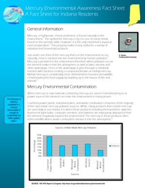 Fillable Online iupui Mercury Environmental Awareness Fact Sheet A Fact ...