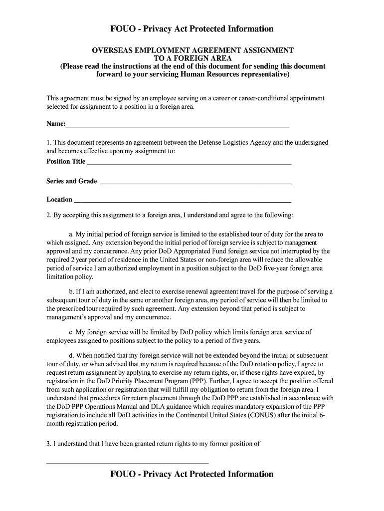 Fillable Online dla FOUO - Privacy Act Protected Information - dla Fax ...