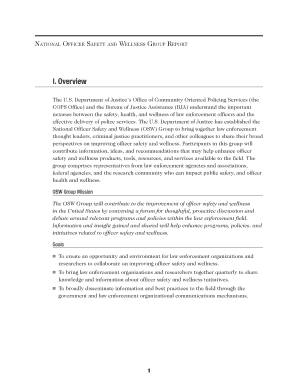 Fillable Online cops usdoj National Officer Safety and Wellness Group ...