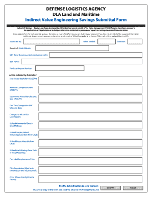 Fillable Online dla DEFENSE LOGISTICS AGENCY DLA Land and Maritime ...