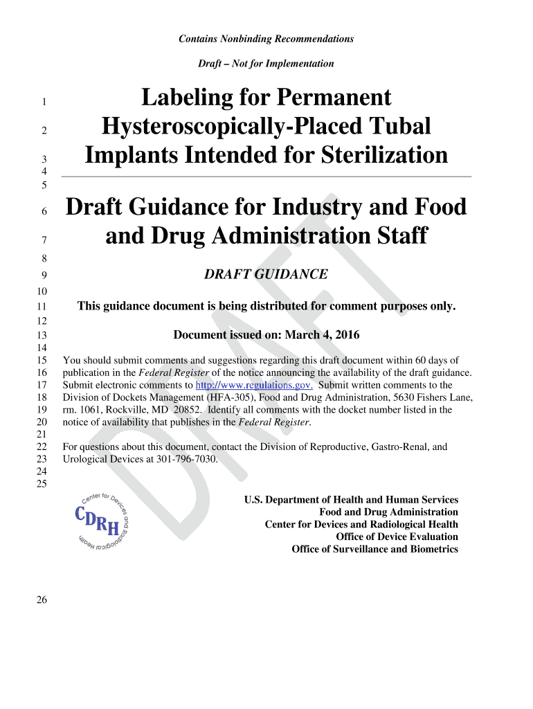 Fillable Online fda Guidance for Industry and Food and Drug ...