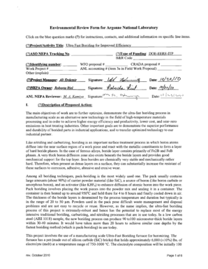 Fillable Online science energy Environmental Review Form for Argonne ...