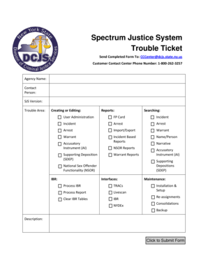 Spectrum Justice System - Fill Online, Printable, Fillable, Blank ...