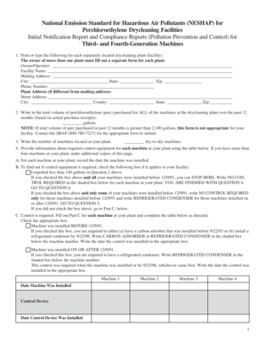 Fillable Online nysefc NESHAP form perc NESHAP form perc - nysefc Fax ...
