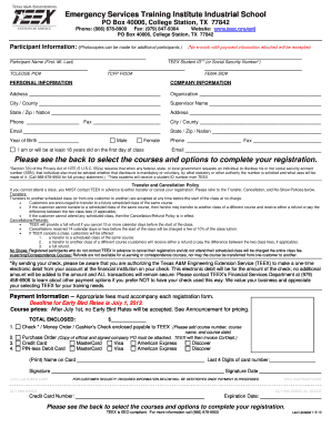 Fillable Online teexweb tamu Registration form w new logo and sessions ...